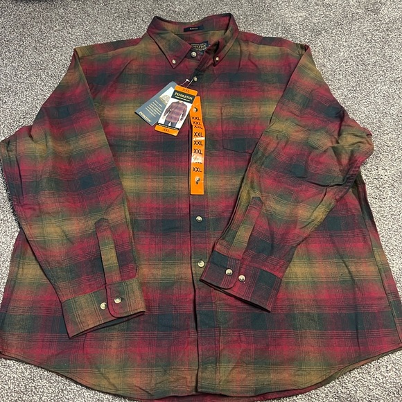 Pendleton | Shirts | Pendleton Mens Flannel Shirt Mason Red Xxl | Poshmark